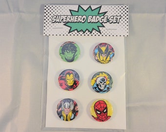 Superhero button | Etsy
