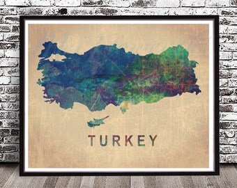 Turkey watercolor | Etsy