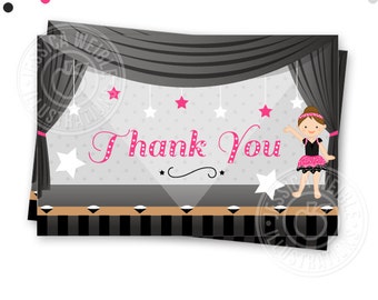 Dance recital card | Etsy