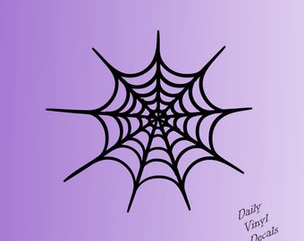 Spider web decal | Etsy