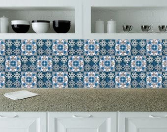 Splashback 24 units tile stickers Kitchen decals wall by AlegriaM