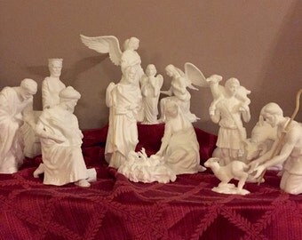 Ceramic nativity | Etsy