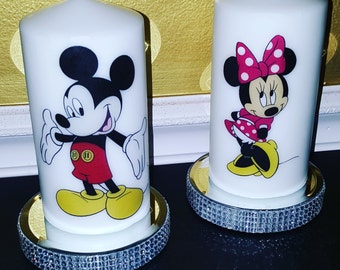 Minnie mouse candle | Etsy