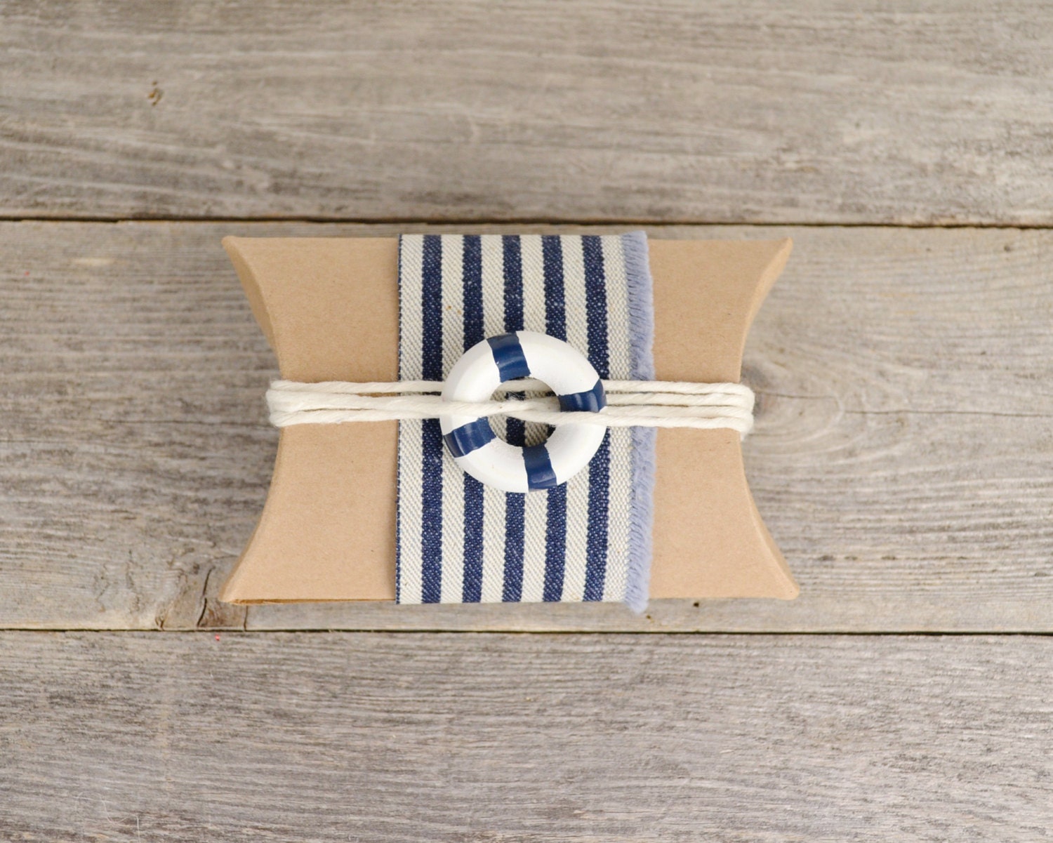 Nautical Life Preserver Ring in Navy Blue & White 1 pc