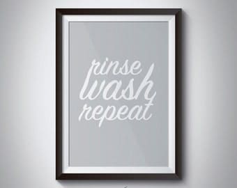 Wash rinse repeat | Etsy