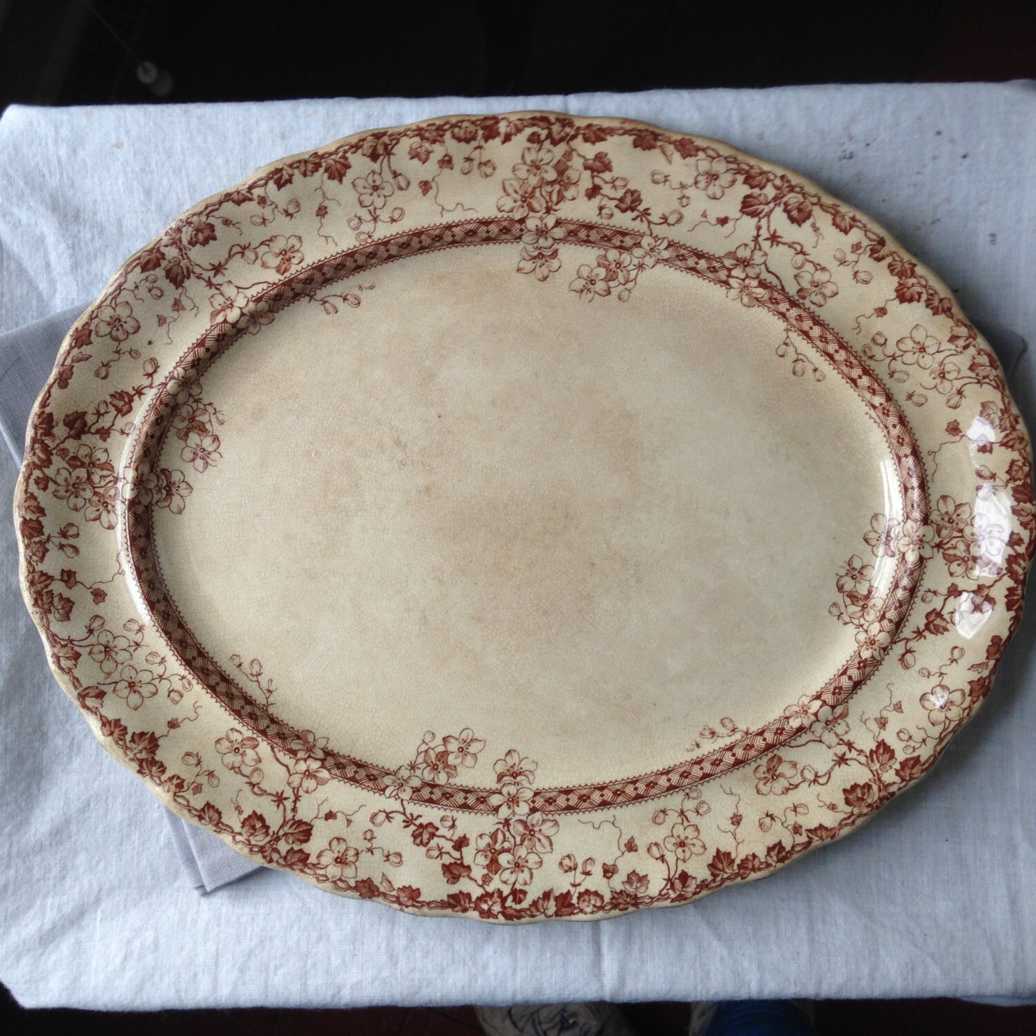 Vintage T. Furnival & Sons Large Platter