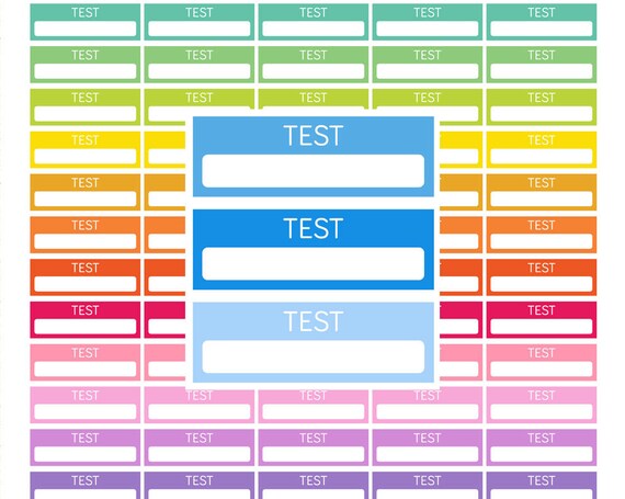 Printable Test planner stickers Printable stickers Test
