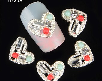 Jeweled nails | Etsy