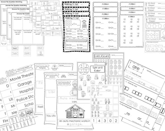 Math worksheets | Etsy