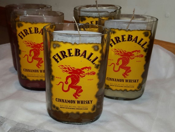 Items similar to Fireball scented fireball candle on Etsy