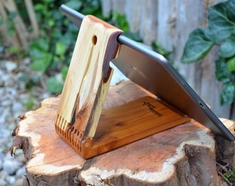 Wood tablet stand | Etsy