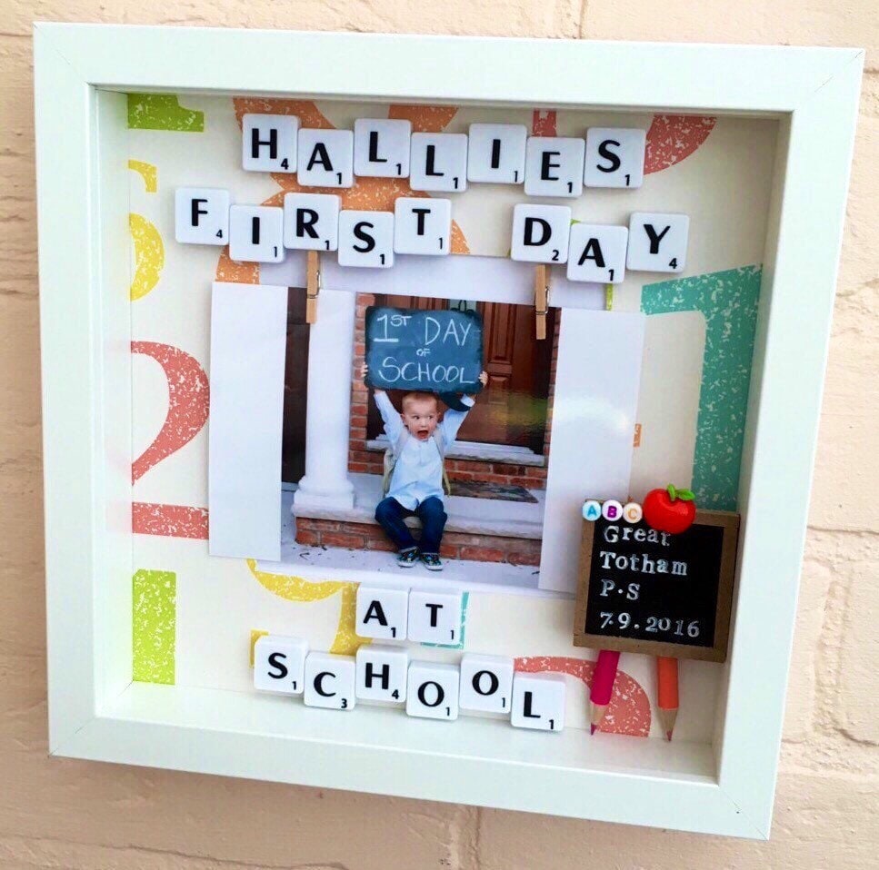 First Day at School Picture Frame Personalised First Day At