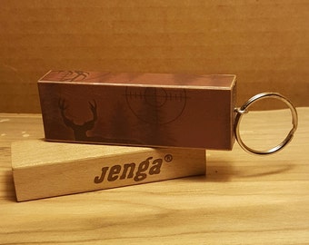 Jenga block keychain | Etsy