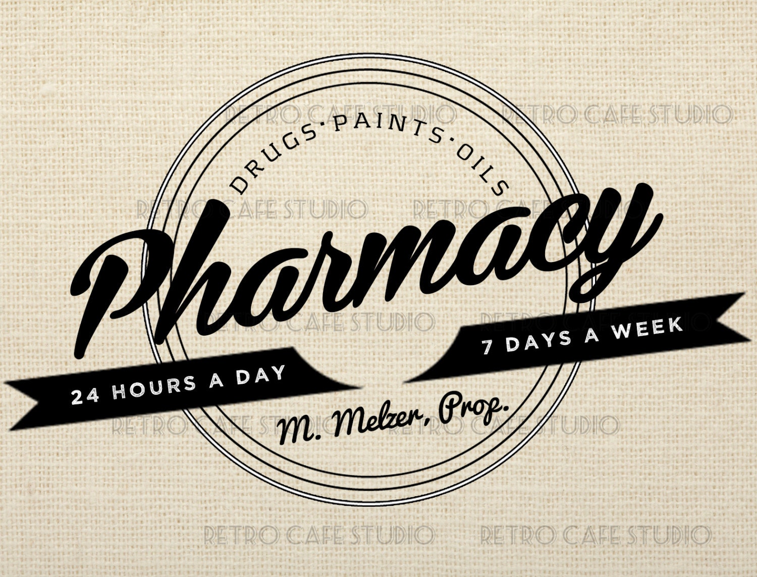 Vintage Pharmacy Logo