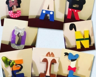 Mickey mouse letters | Etsy