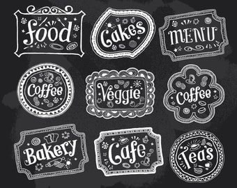 Unique chalkboard food art related items | Etsy