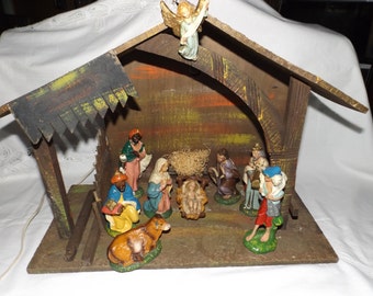 Paper mache nativity | Etsy