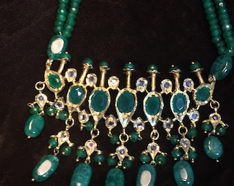 Gold and silver plated semi precious wire cuff bangle with