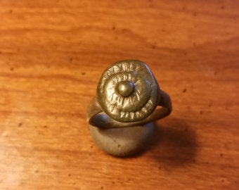 Viking shield ring | Etsy