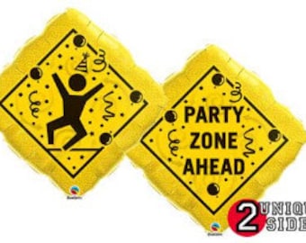 Party zone sign | Etsy