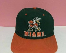 Unique miami hurricanes hat related items | Etsy