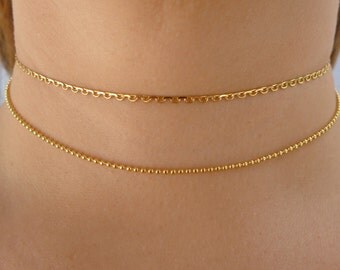 Thin choker | Etsy