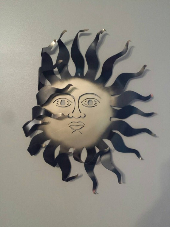 Items Similar To Wind Blown Sun Metal Wall Art On Etsy