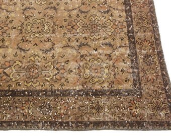 Brown rug | Etsy