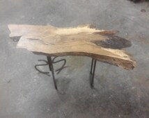 Unique wood slab table related items | Etsy