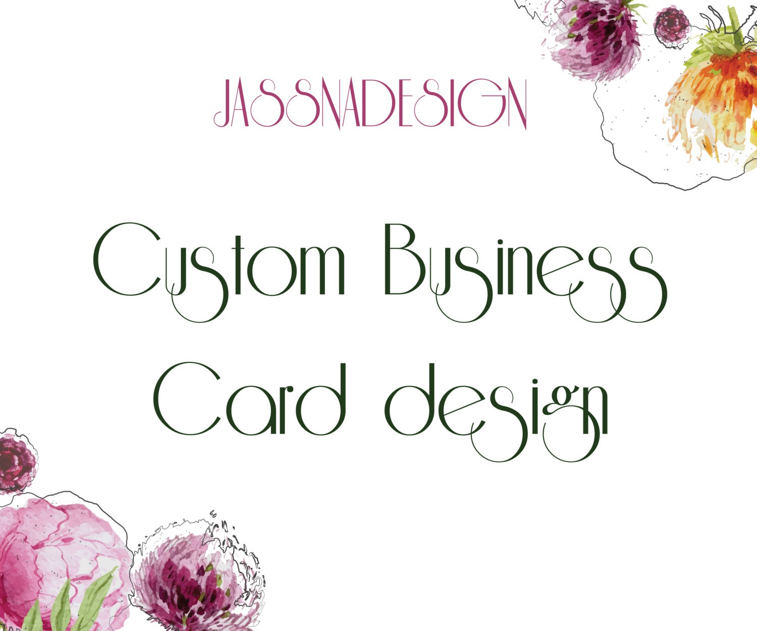 Custom business card Custom calling card design