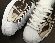 Unique shell toe adidas related items | Etsy