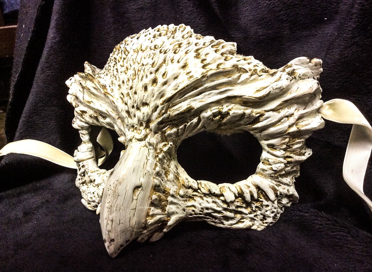Owl mask masquerade mask costume mask fantasy forest