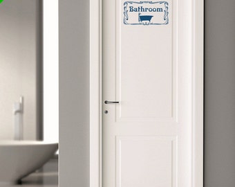 Powder room decal | Etsy