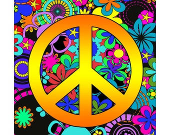 1960s peace sign | Etsy