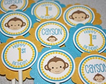 Unique monkey topper related items | Etsy