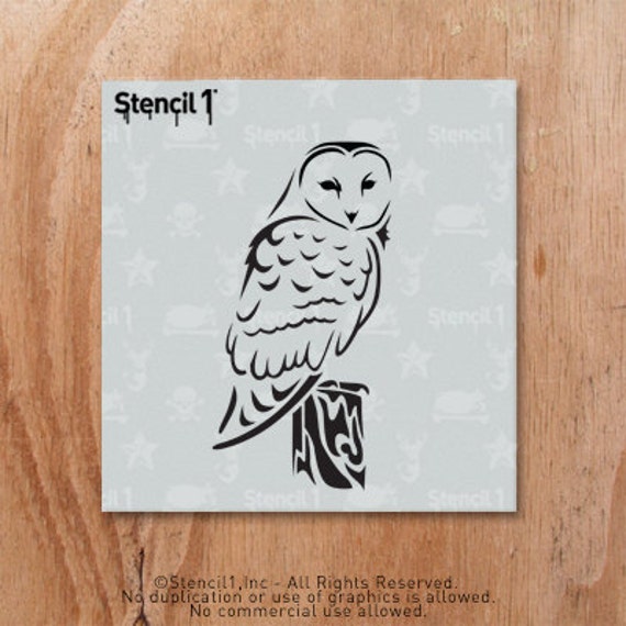 Barn Owl Stencil Reusable Craft & DIY Stencils S1_01_140_S