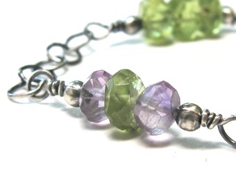 Peridot and amethyst | Etsy