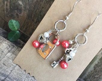 Lock earrings | Etsy