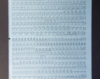 Rub on letters | Etsy