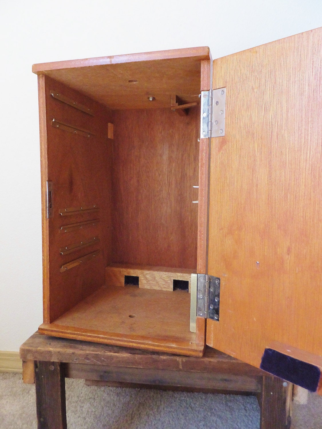 Vintage Microscope Box Wooden Box Tiyoda Microscope Box Wood