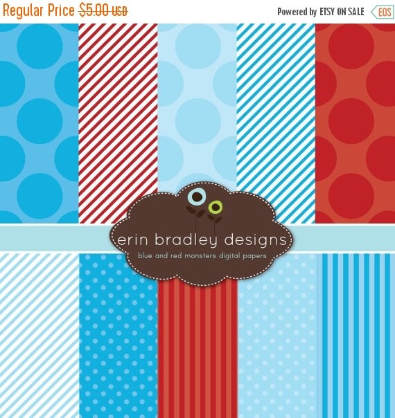 60% OFF SALE Digital Paper Pack Personal and by ErinBradleyDesigns
