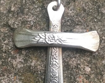 Items similar to Custom Silverware Cross, PERSONALIZE ME on Etsy