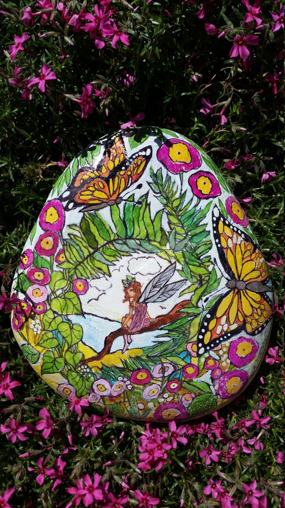 Hand-Painted Fairy Rock