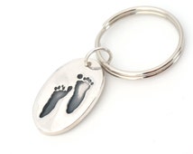 Unique handprint keychain related items | Etsy