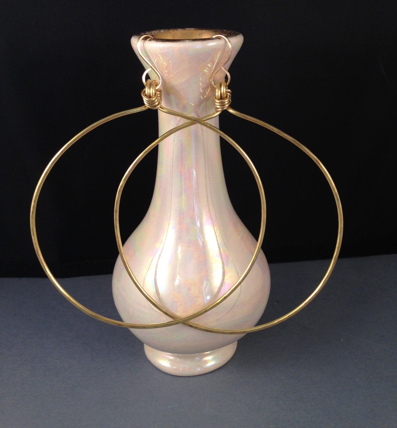 Extra Large Gold Hoop Earrings on 14kt Gold Filled Earwires