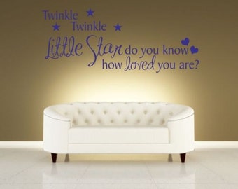 Twinkle Twinkle Little Star Vinyl Wall Art Sticker by Purrfic