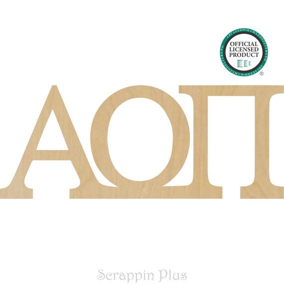 Alpha Omicron Pi Greek Letters Connected Sorority Letters