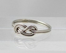 Double infinity Ring, Sterling Silver Ring, Silver Ring, Ring, Stop ...