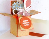 UNIQUE HANDMADE ONE OF A KIND EXPLOSION CARD IN A by CARDSBYMOM