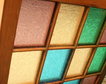 Old colored glass | Etsy